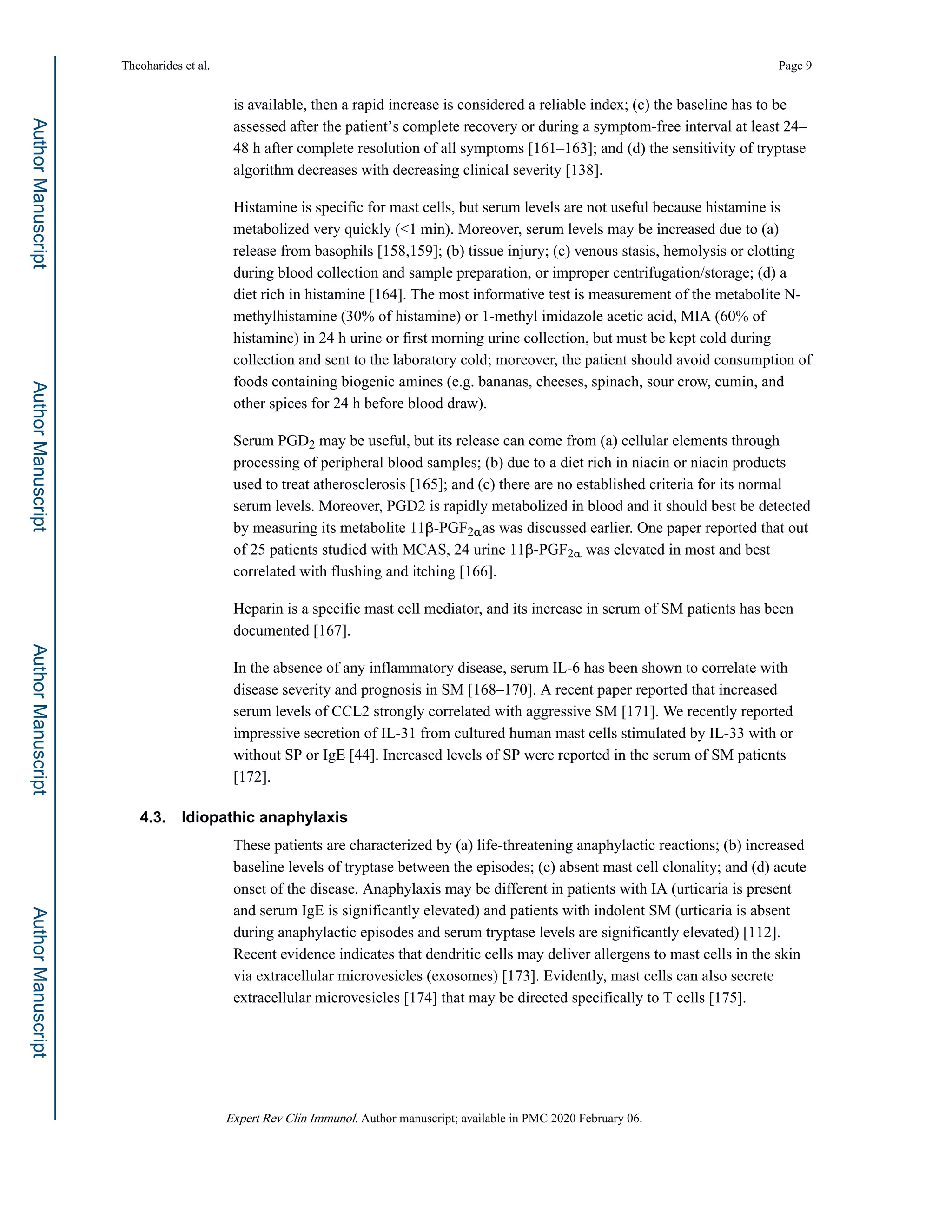Mast cell activation diagnosis and criteria 2019 | PDF