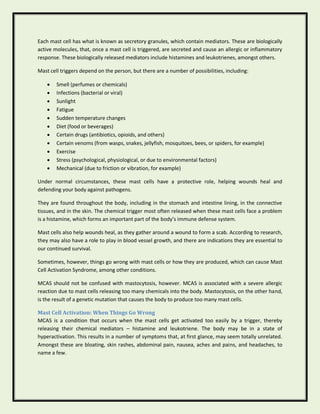 Mast cell activation syndrome | PDF | Hormonal Disorders | Endocrine ...
