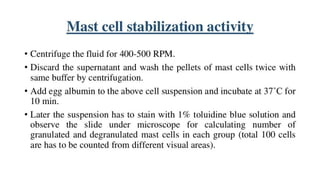 Mast cell assay.pptx.................... | PPT