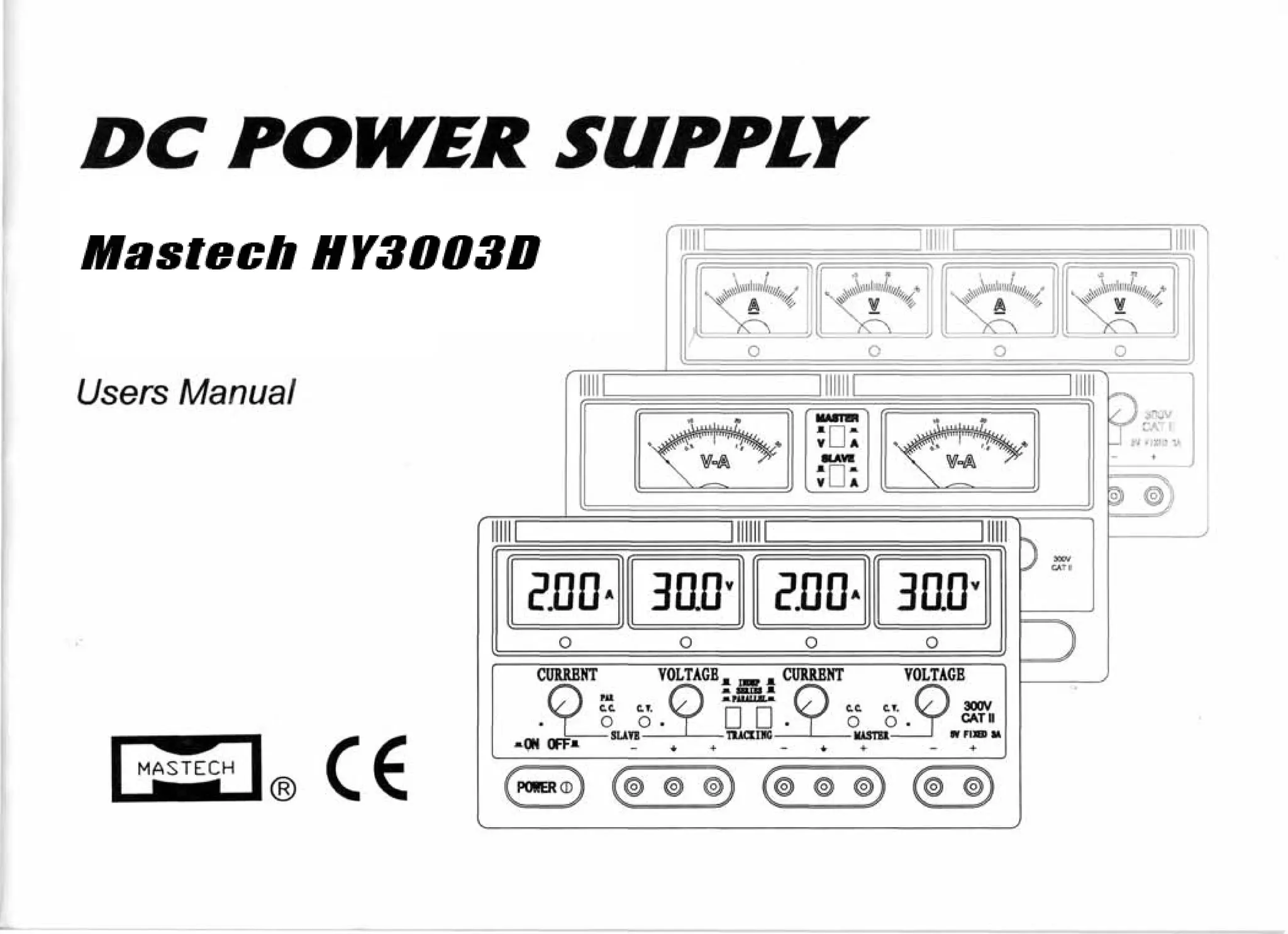 Mastech hy3003 d-power-supply-users-manual | PPT