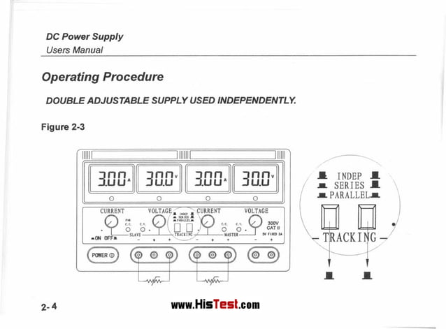 Mastech hy3003 d-power-supply-users-manual | PDF