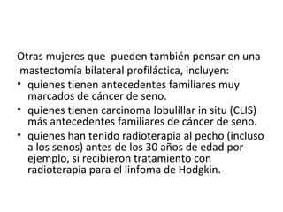 Mastectomía profiláctica CARLOS MATOS | PPT