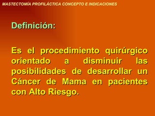 Mastectomia profilactica | PPT