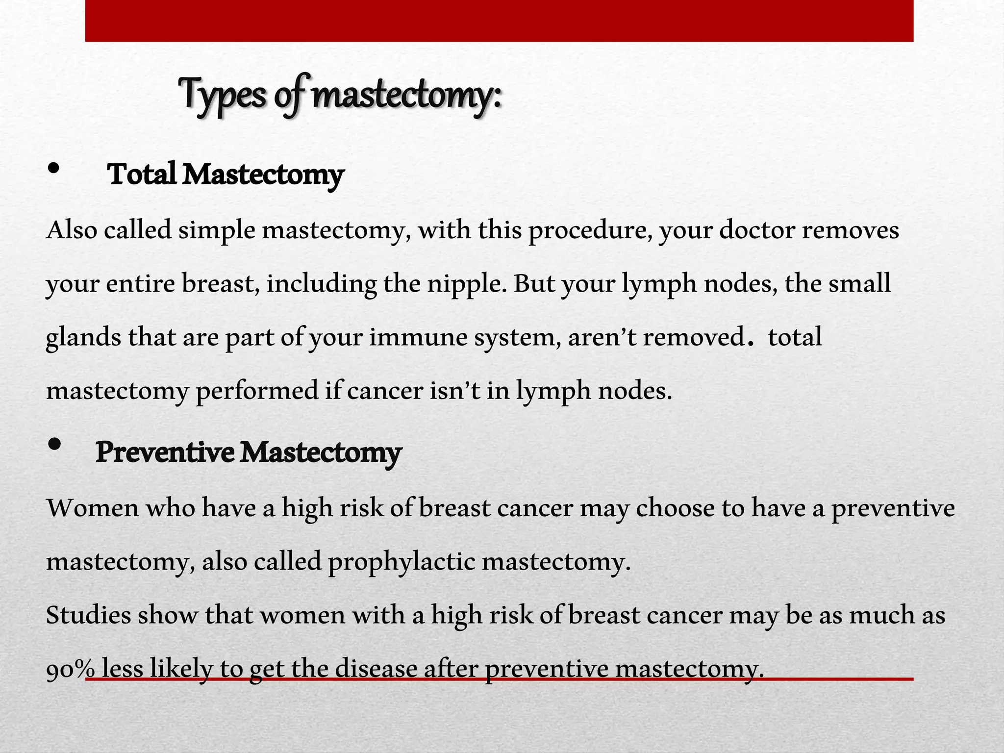 Mastectomy | PPTX