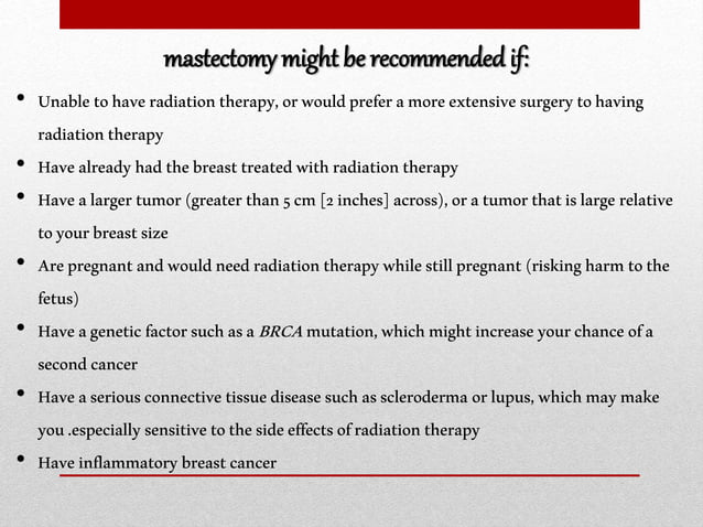 Mastectomy | PPTX