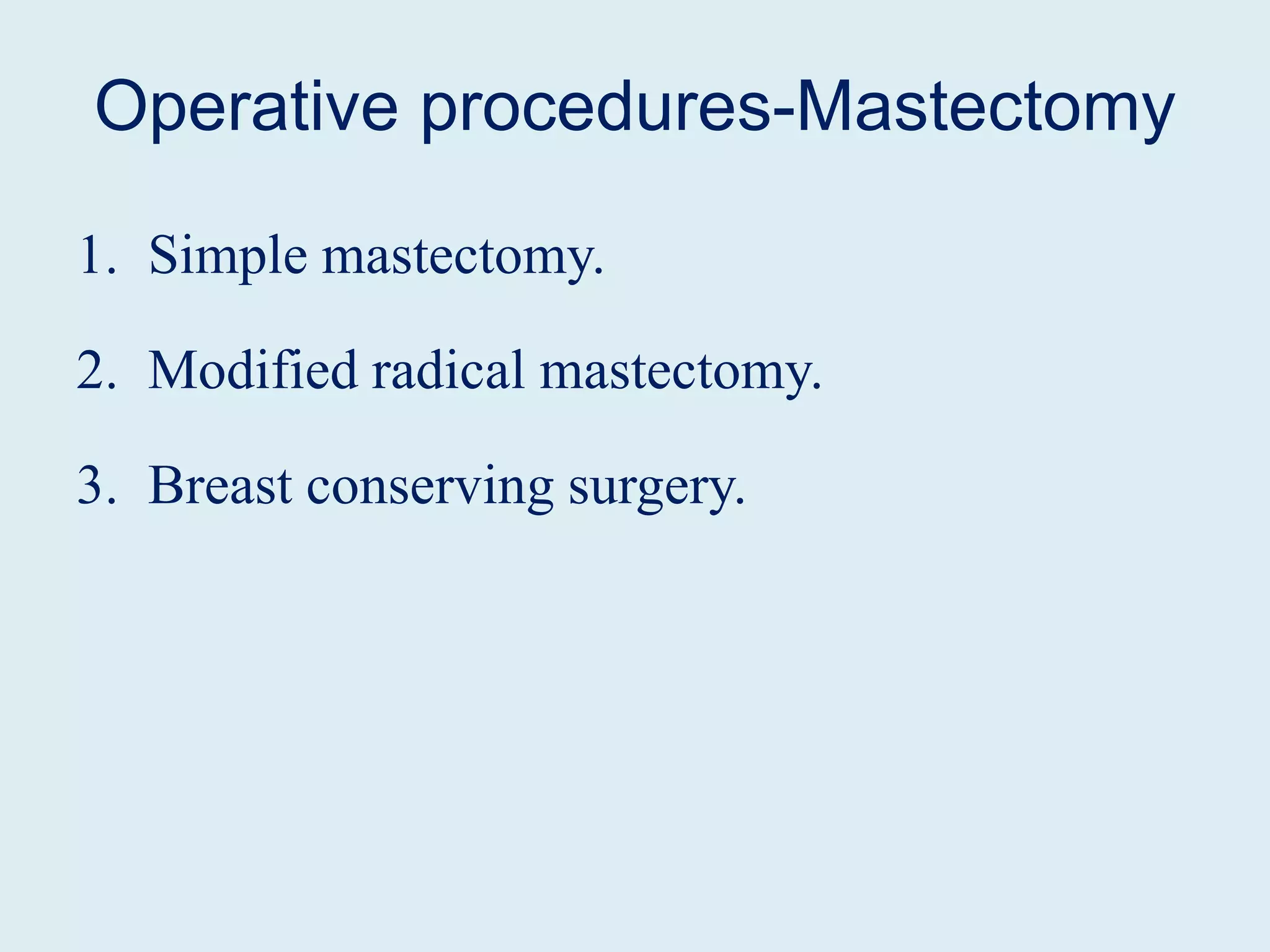 Mastectomy | PPTX