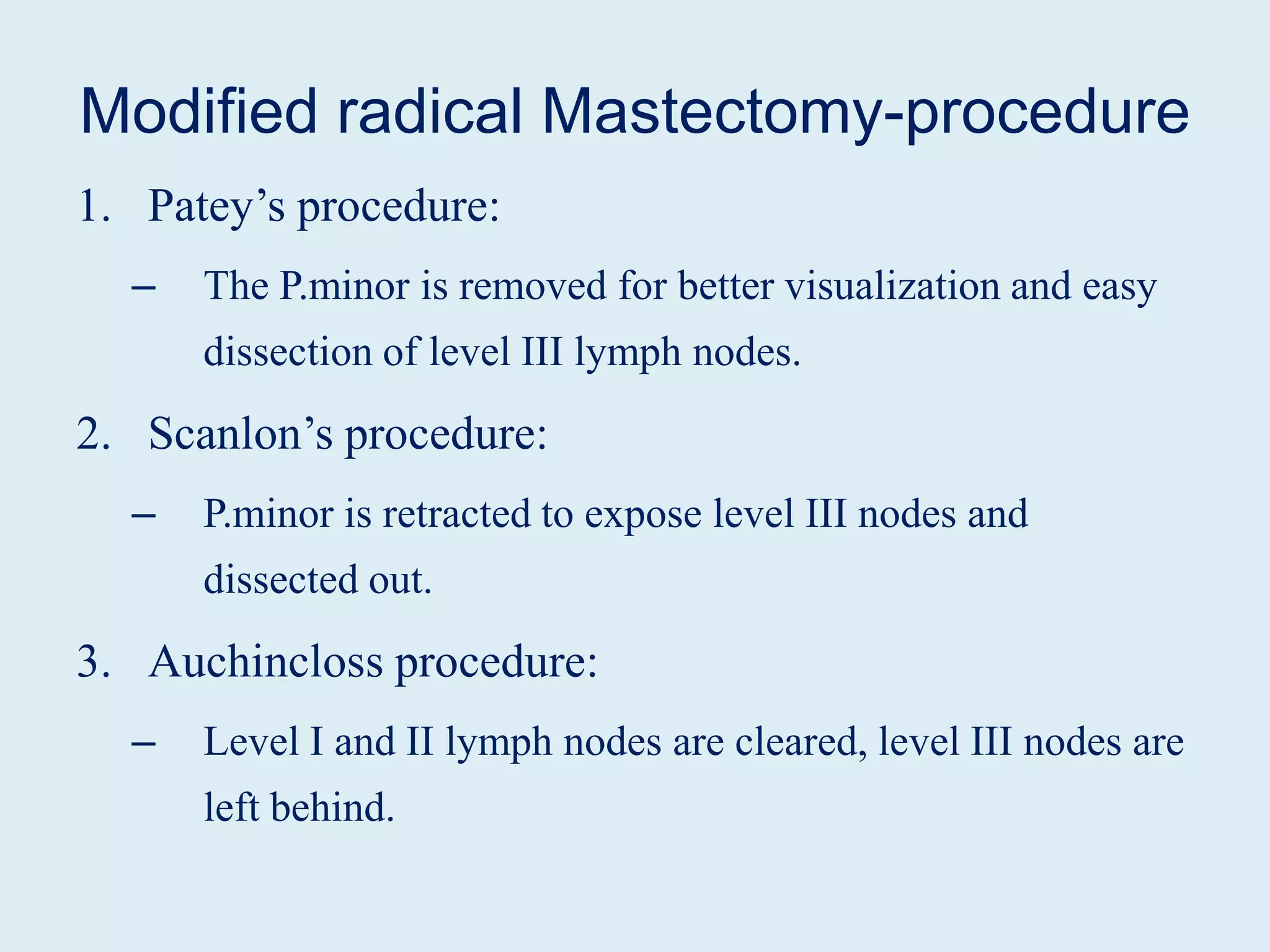 Mastectomy | PPTX
