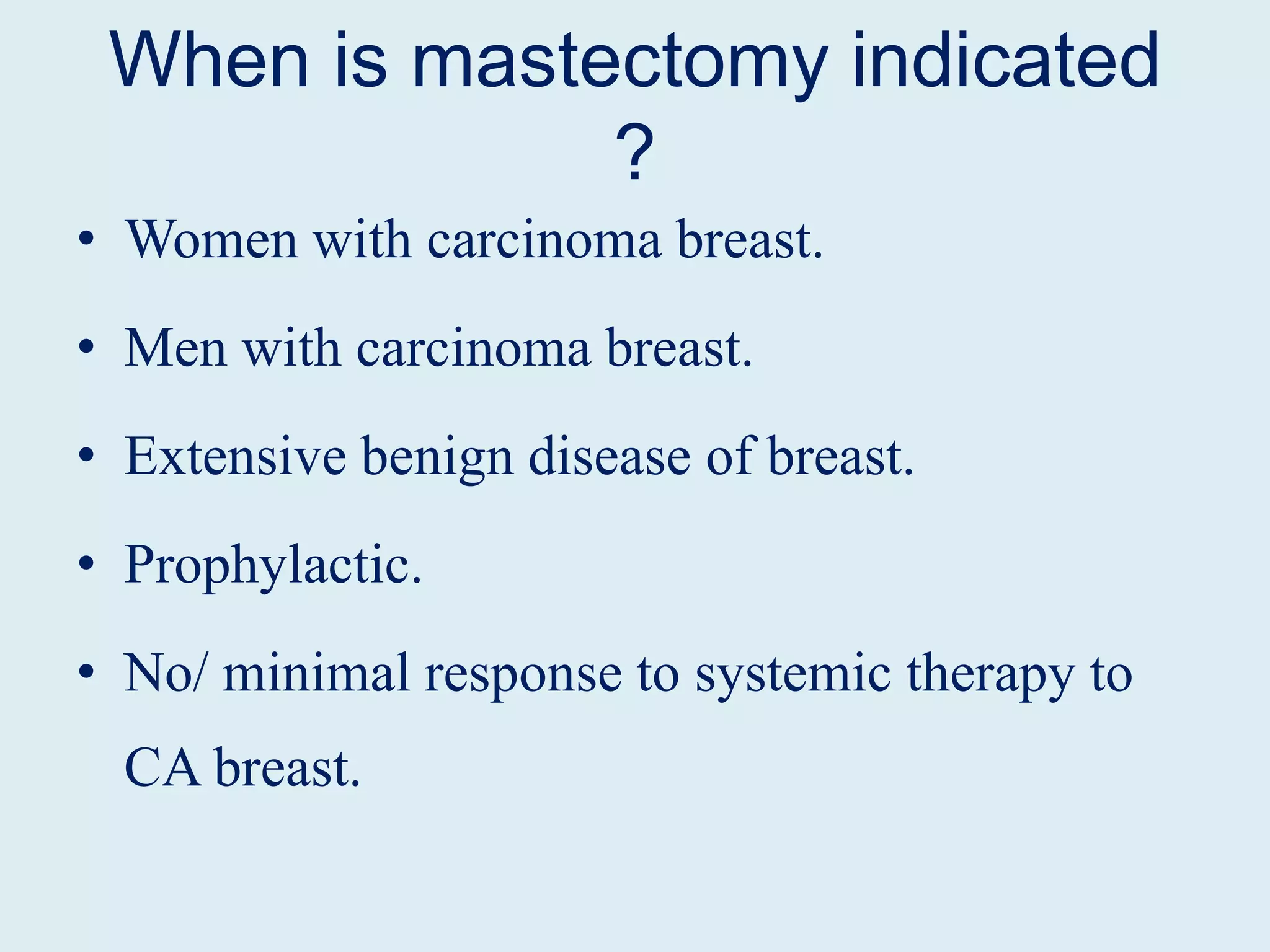 Mastectomy | PPTX