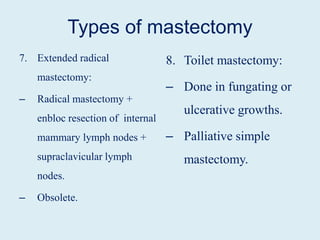 Mastectomy | PPTX