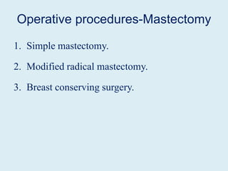 Mastectomy | PPTX