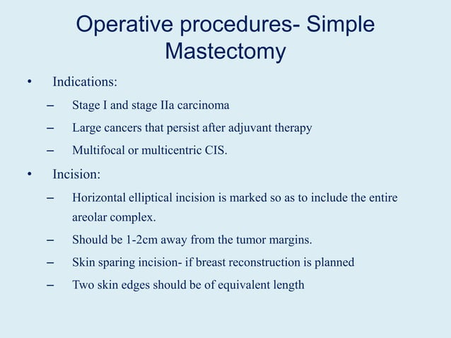 Mastectomy | PPTX | Cancer | Diseases and Conditions