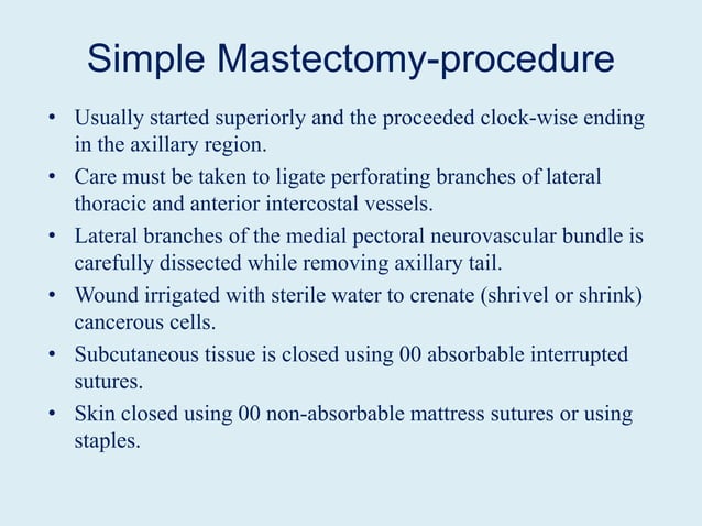 Mastectomy | PPTX | Cancer | Diseases and Conditions