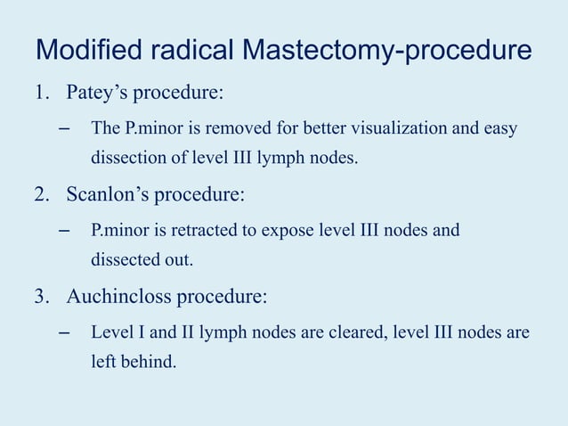 Mastectomy | PPTX | Cancer | Diseases and Conditions