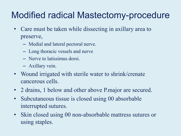 Mastectomy | PPTX | Cancer | Diseases and Conditions