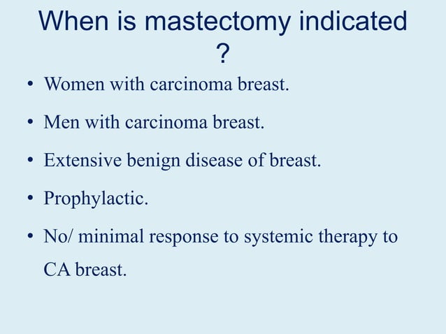 Mastectomy | PPTX | Cancer | Diseases and Conditions