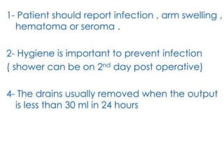 Mastectomy ,post operative management .. | PPTX