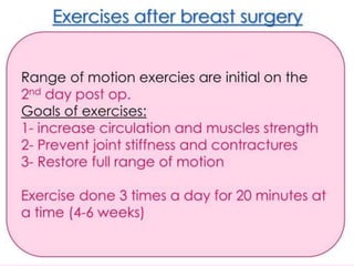 Mastectomy ,post operative management .. | PPTX