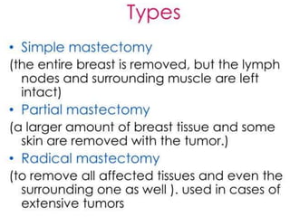 Mastectomy ,post operative management .. | PPTX