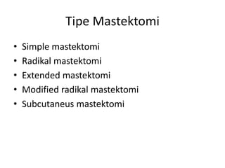 Mastektomi iv | PPTX
