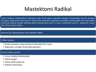 Mastektomi iv | PPT