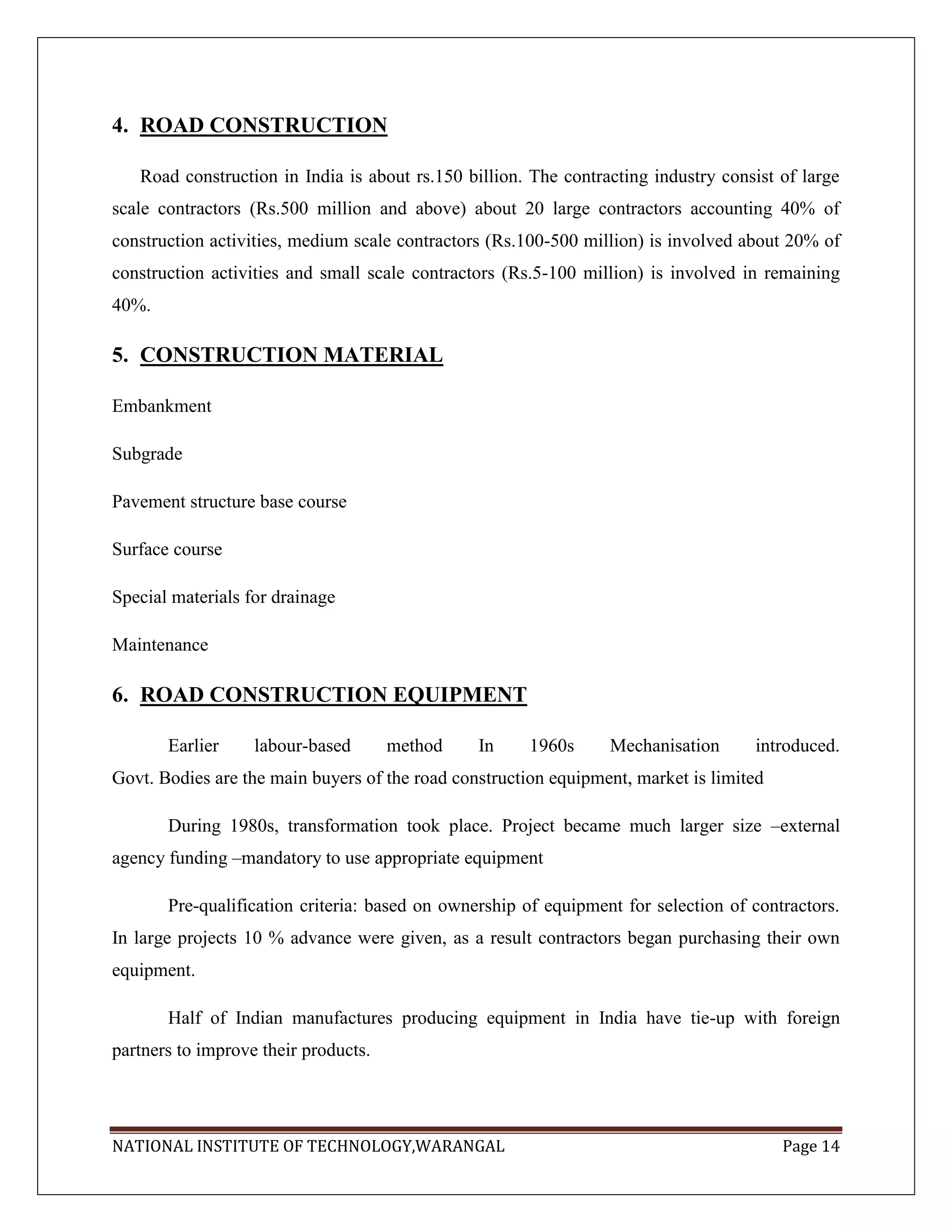 road construction project | PDF