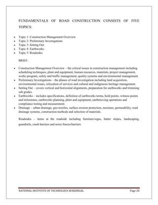 road construction project | PDF