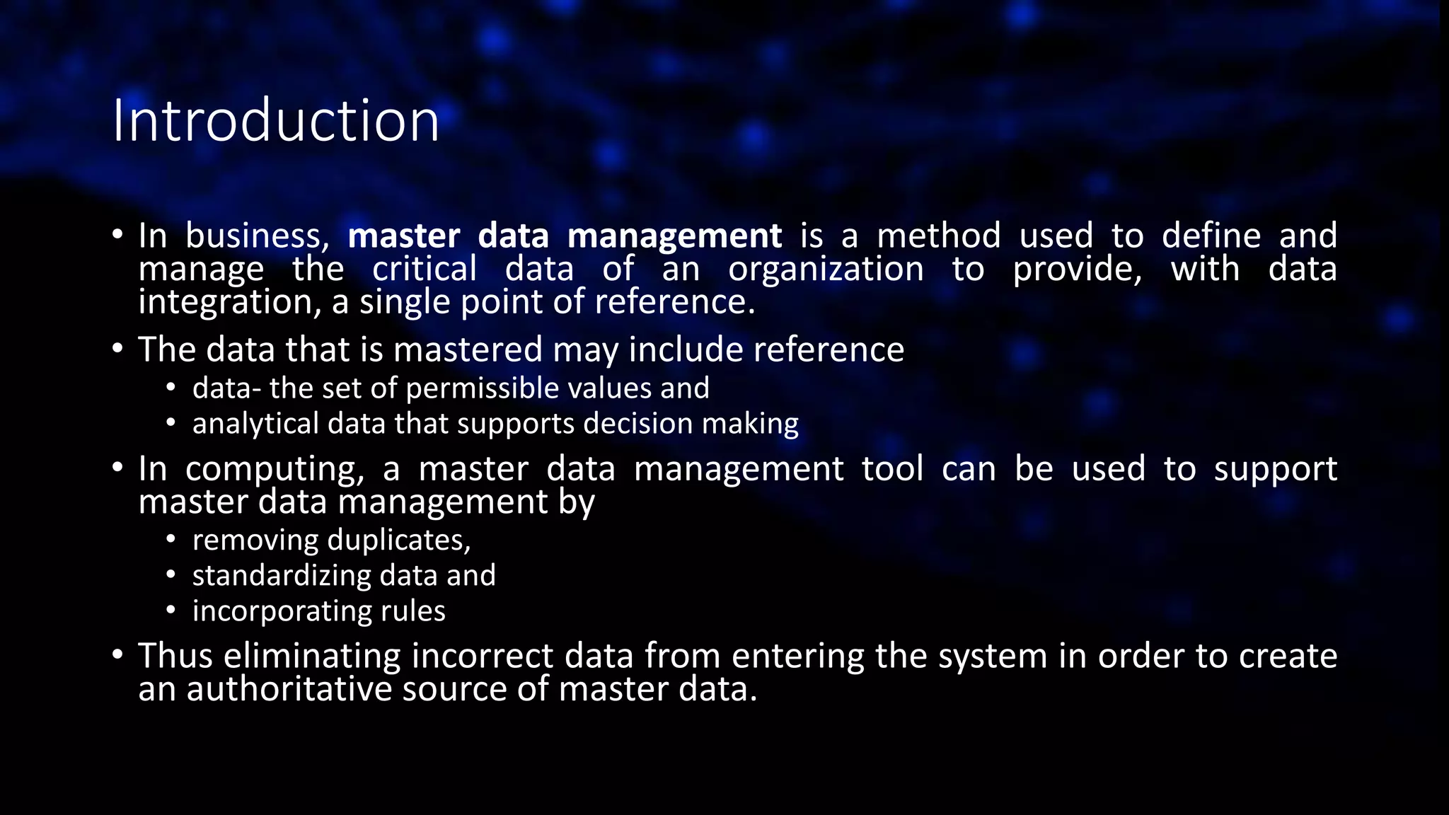 Master Data Management | PPTX