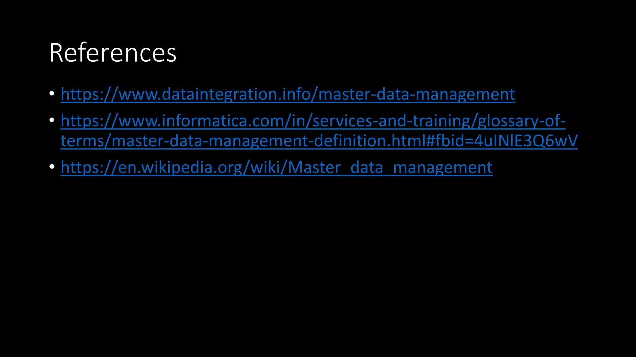 Master Data Management | PPTX