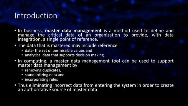 Master Data Management | PPTX