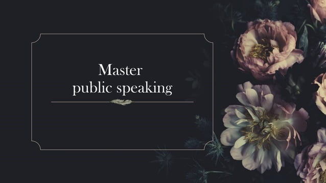 MasterpublicspeakingIntroduction Building confidence Engaging the ...