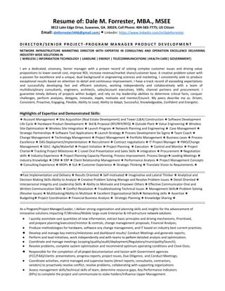 Dale M. Forrester's Resume... Jan 2016 | PDF
