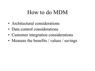 Master Data Management | PPT