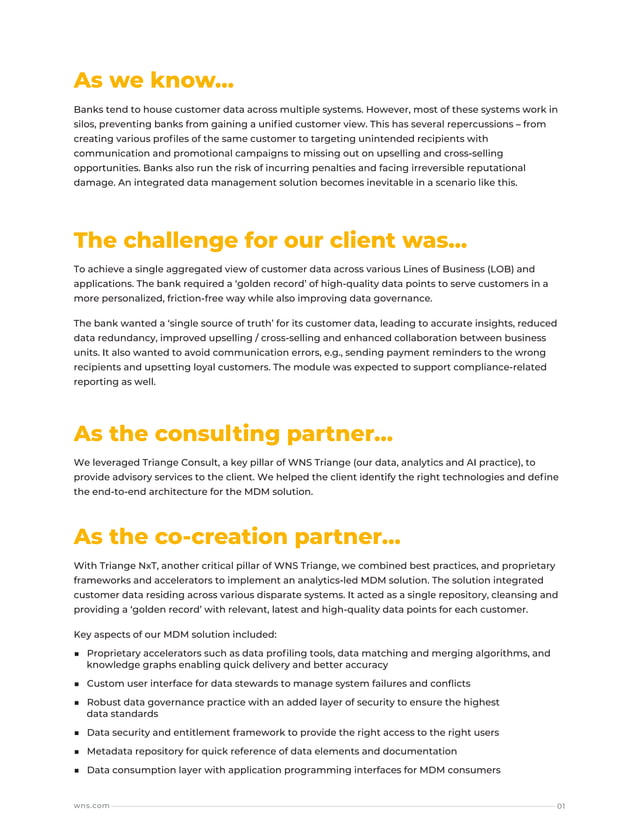 Analytics Center of Excellence | Data CoE |Analytics CoE| WNS Triange | PDF