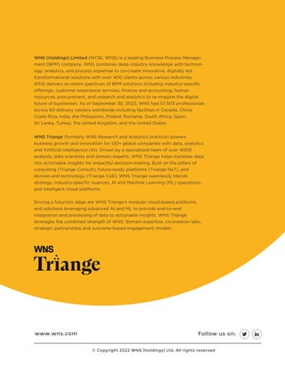 Analytics Center of Excellence | Data CoE |Analytics CoE| WNS Triange | PDF