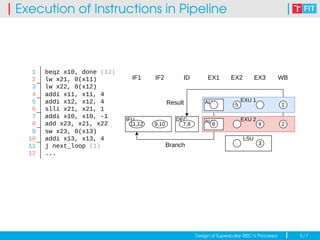 Design of Superscalar Dual-Issue RISC-V Processor | PDF