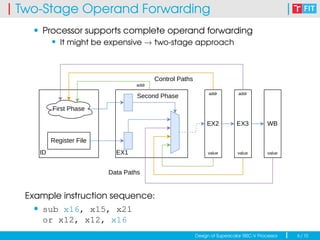 Design of Superscalar Dual-Issue RISC-V Processor | PDF