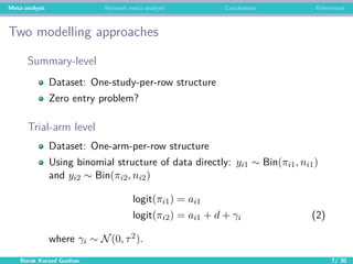 Network meta-analysis with integrated nested Laplace approximations | PDF