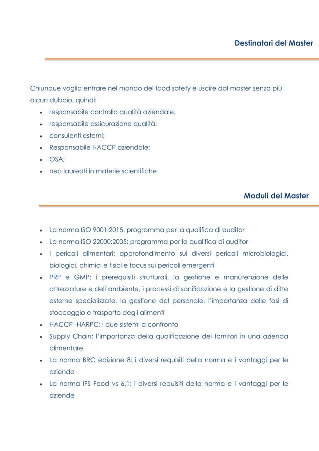 Master food safety expert 2019 - brochure | PDF