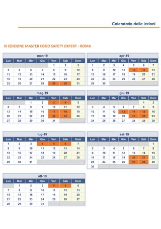 Master food safety expert 2019 - brochure | PDF