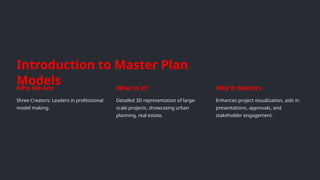 Master Plan Model Making in India – Shree Creators | PPTX