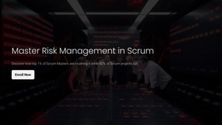 Master Risk Management in Scrum - Online Course | PPT
