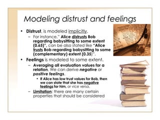 Modeling and Representing Trust Relations in Semantic Web-Driven Social ...