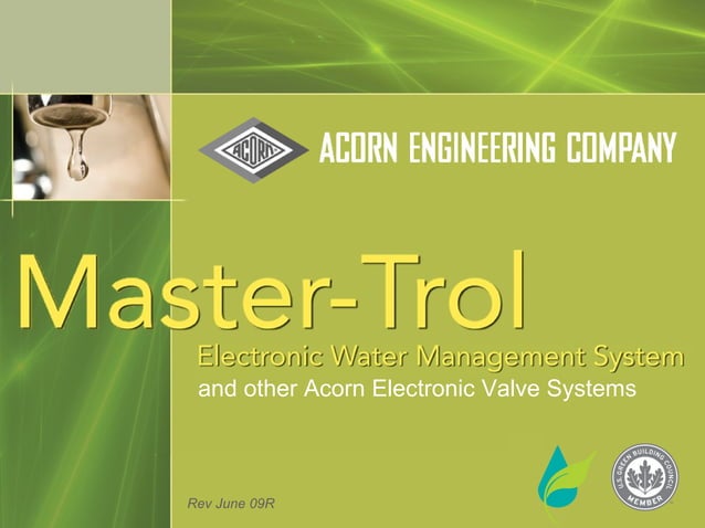 Master-trol | Electronic Water Management System | PPT | Operating ...