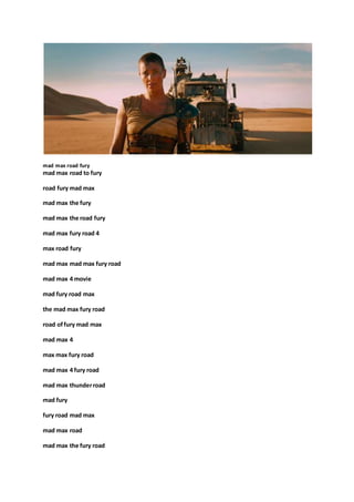 mad max fury road putlocker | DOCX