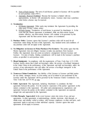 Master Agreement Template - Standard | PDF