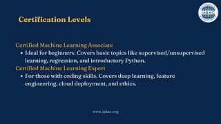 Master AI with a Certified Machine Learning Course | IABAC | PDF