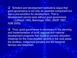 Masteral Thesis on Cooperative Governance | PPT