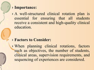 MASTER AND CLINICAL ROTATION PLAN .pptx