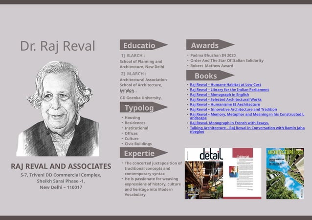 India's Reowned Master Architect Raj Rewal | PPTX