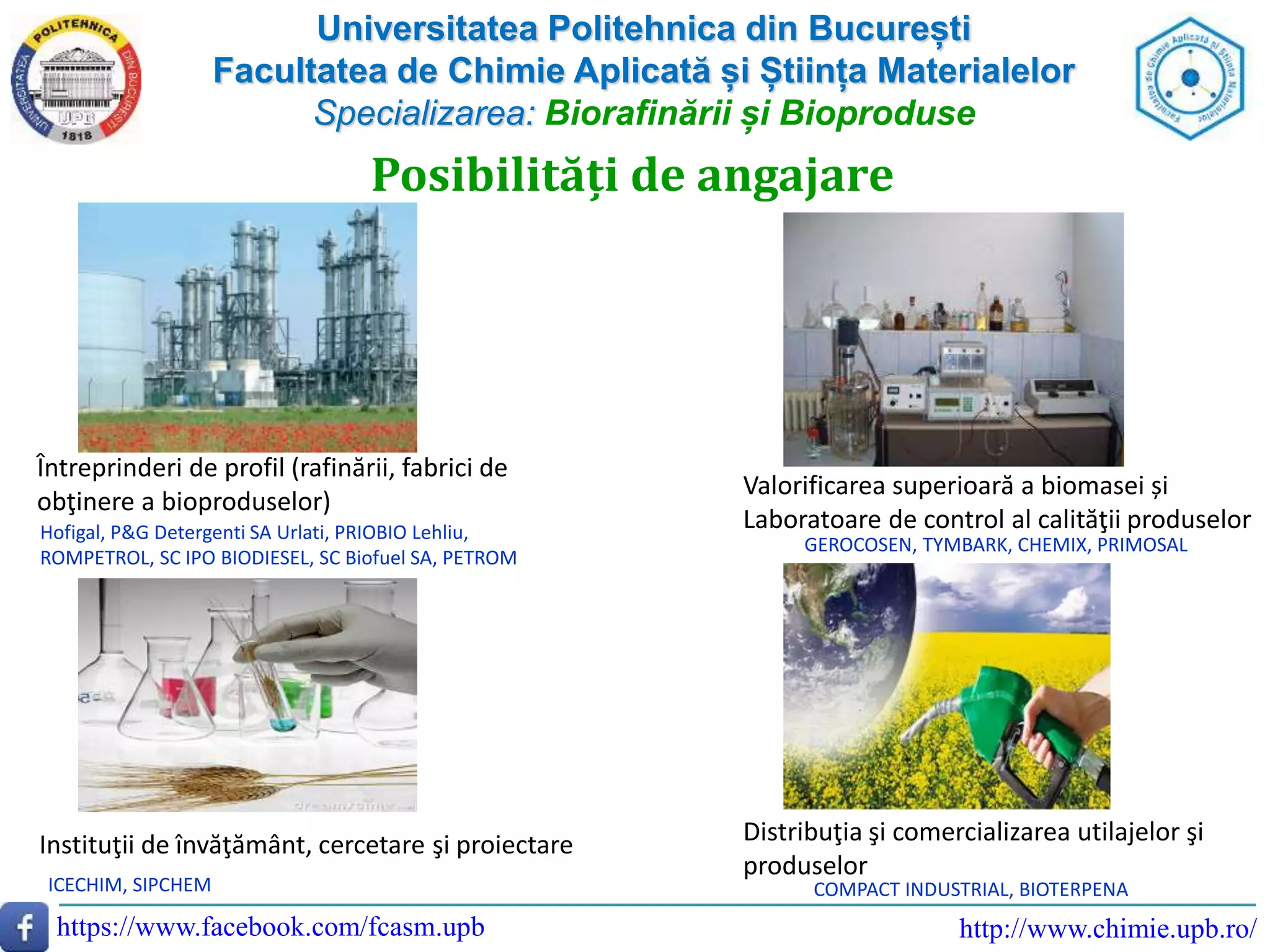 Biorafinarii si Bioproduse | PPT